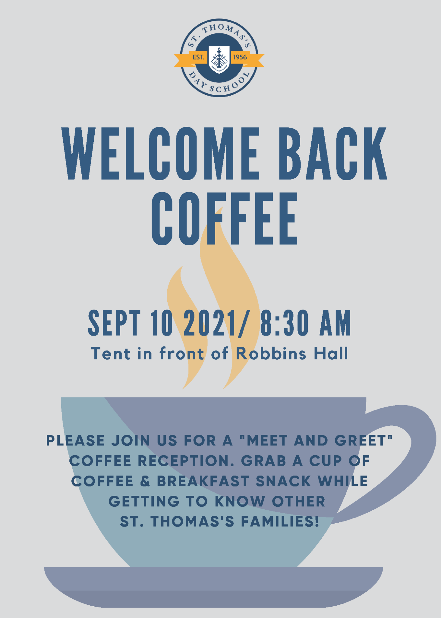 Welcome Back Coffee- | St. Thomas's Day School